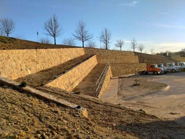 Rebuild Large Failed Stone Retaining Wall in Burleson
